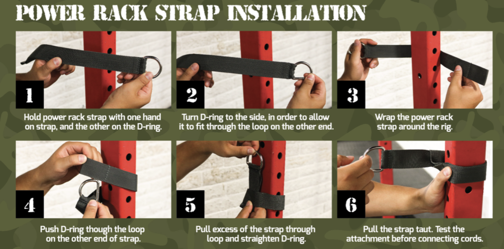 Power Rack Straps for Resistance Training | 4KOR Fitness