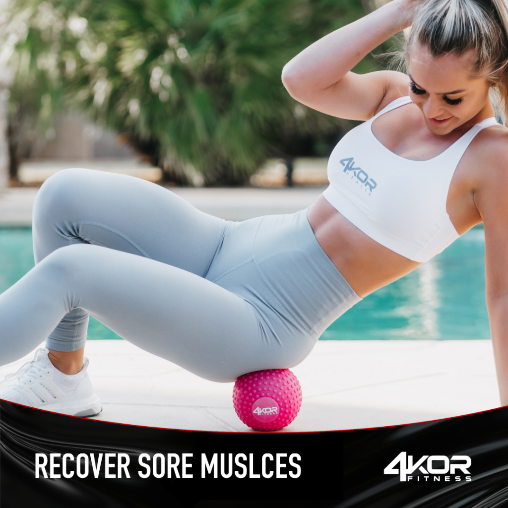 Massage Roller Ball - High Density Foam 5” Recovery Ball | 4KOR Fitness