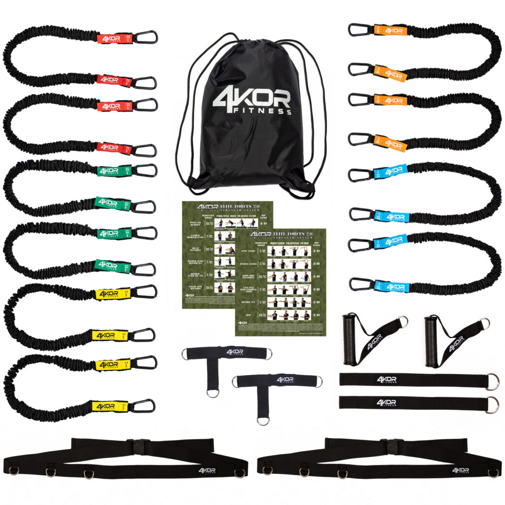 Deluxe Resistance Cord Strength System For Shoulder & Core - 3 or 5 ...